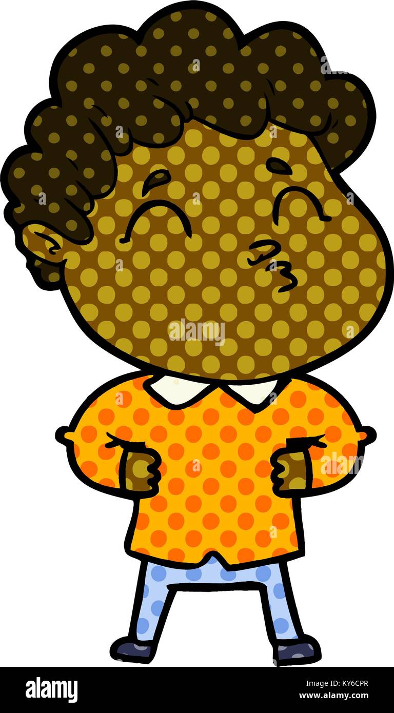 cartoon man pouting Stock Vector Image & Art - Alamy