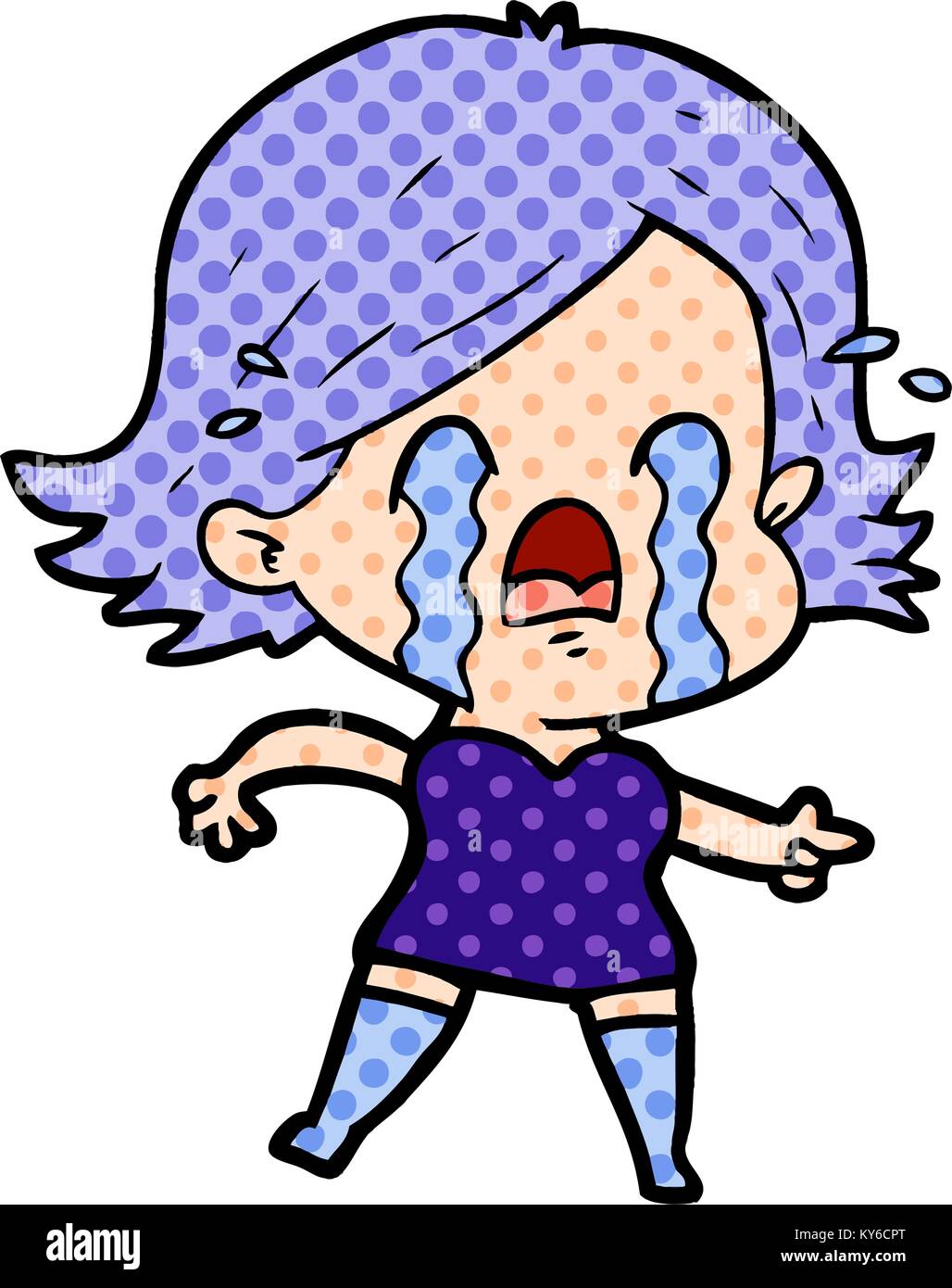 cartoon woman crying Stock Vector Image & Art - Alamy