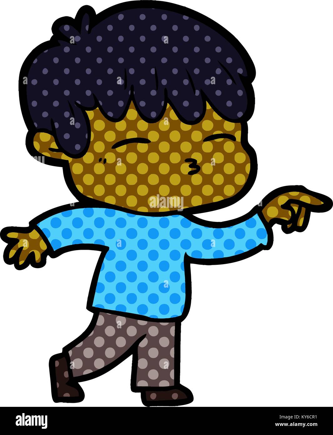 cartoon curious boy Stock Vector Image & Art - Alamy