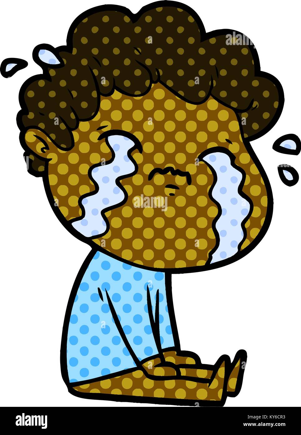 cartoon man crying Stock Vector Image & Art - Alamy