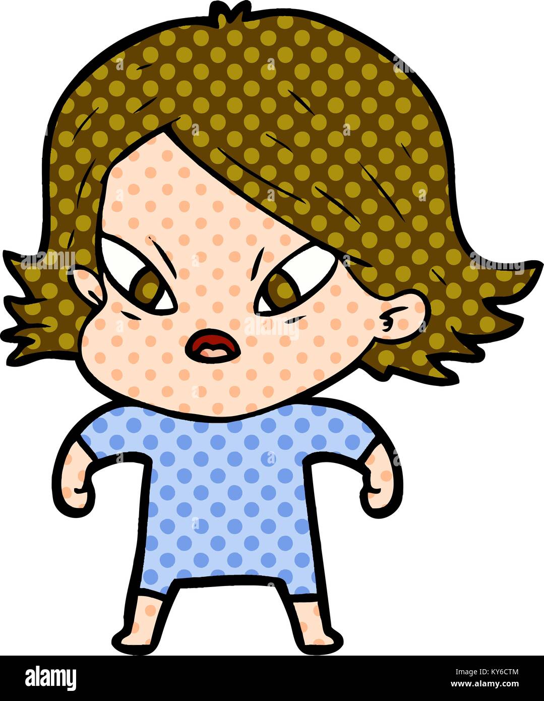 cartoon stressed woman Stock Vector Image & Art - Alamy