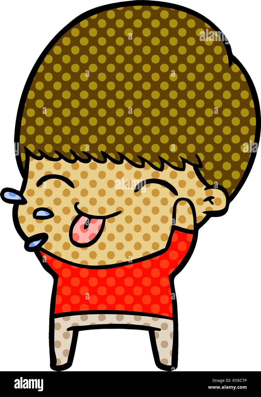 cartoon calm boy Stock Vector Image & Art - Alamy