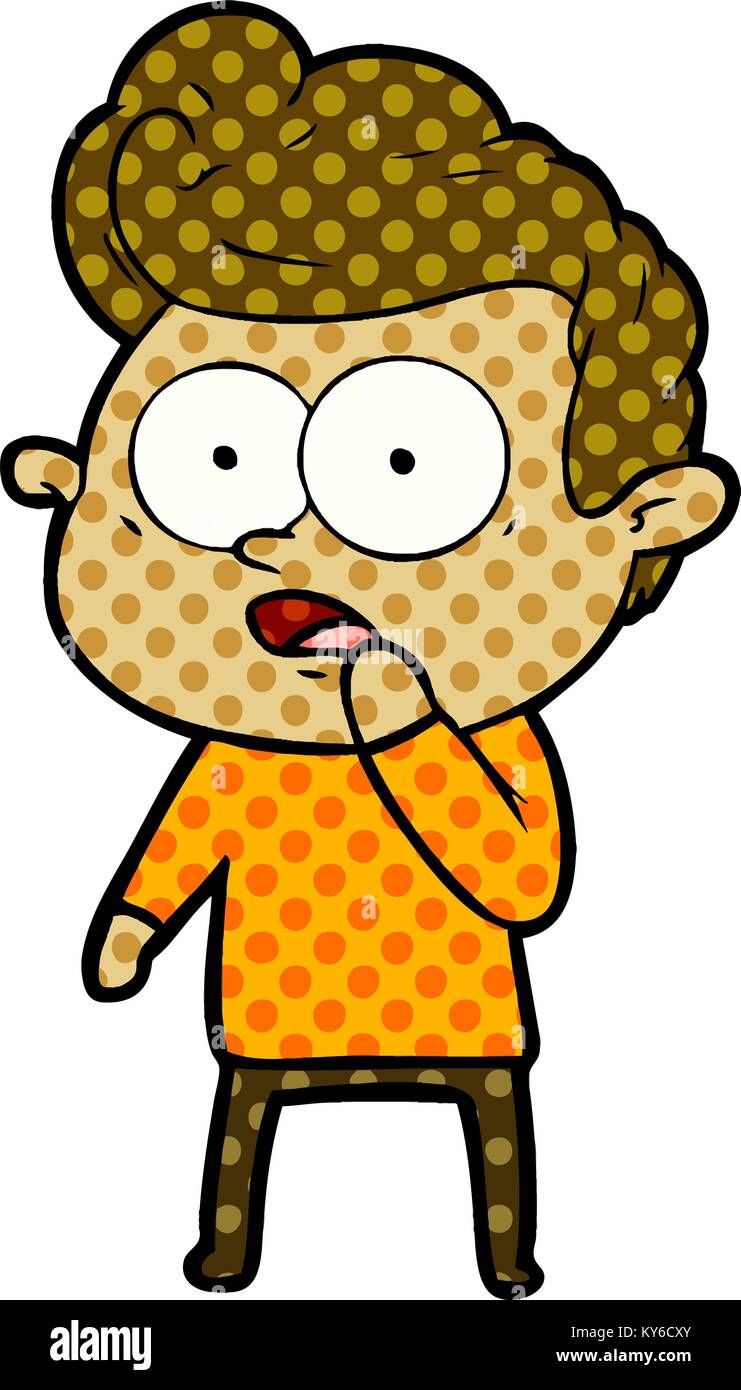 cartoon staring man Stock Vector Image & Art - Alamy