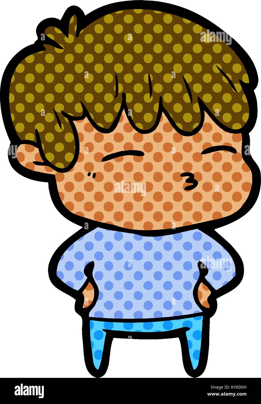 cartoon curious boy Stock Vector Image & Art - Alamy