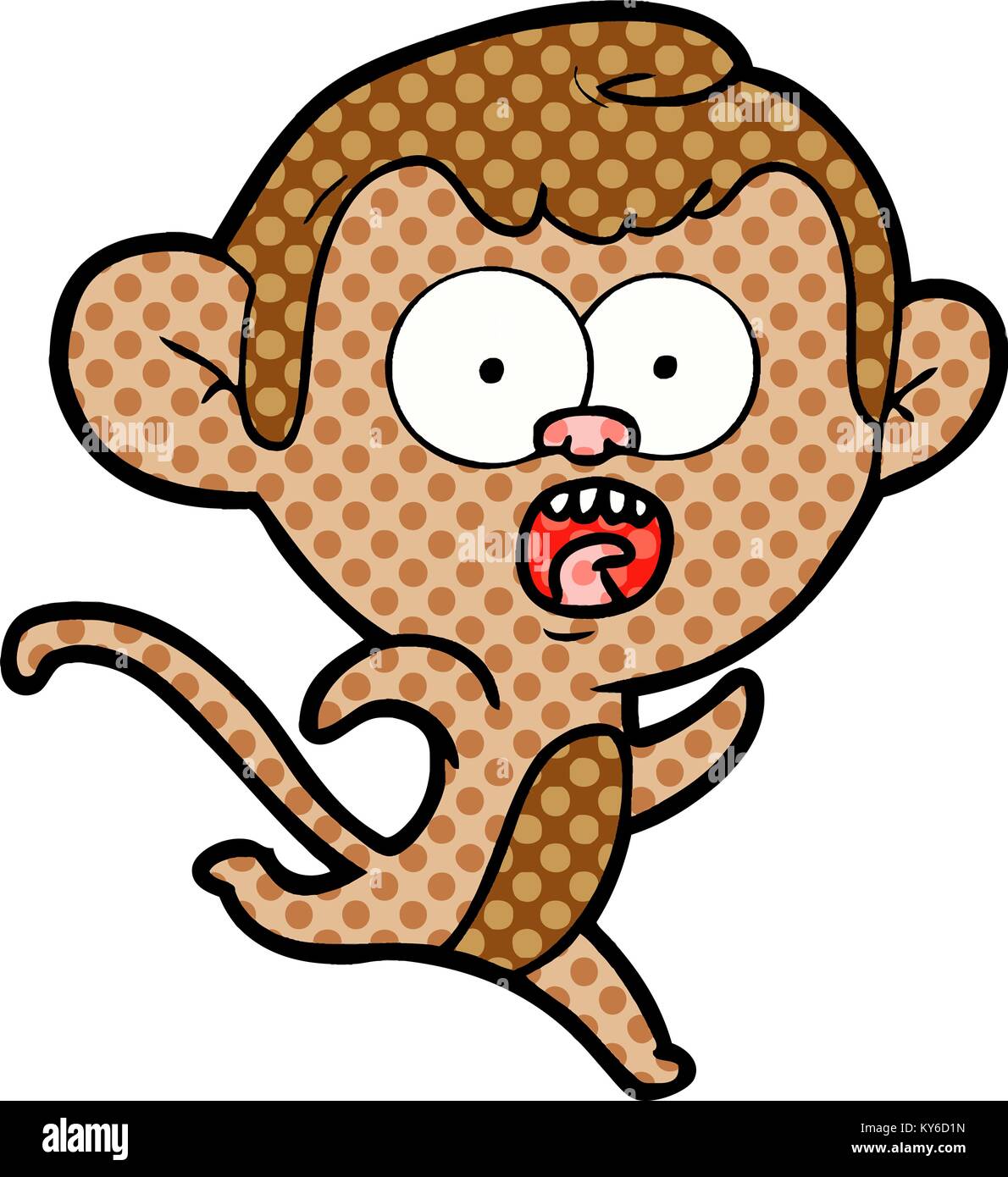 cartoon shocked monkey Stock Vector Image & Art - Alamy