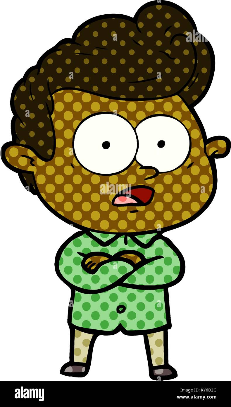 cartoon staring man Stock Vector Image & Art - Alamy