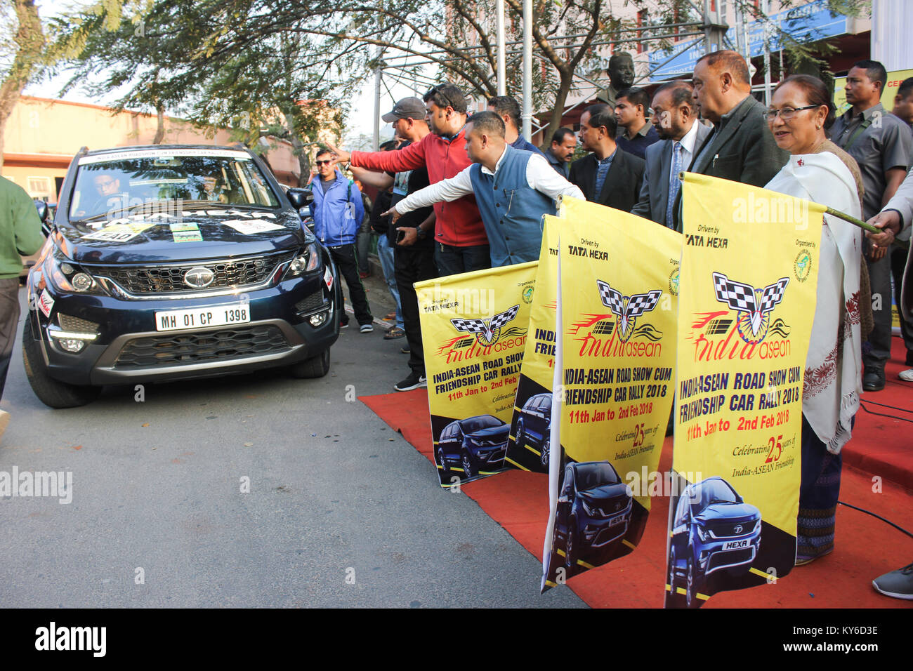 Guwahati, India. 12th Jan, 2018. Forest minister of Assam, Pramila Rani ...