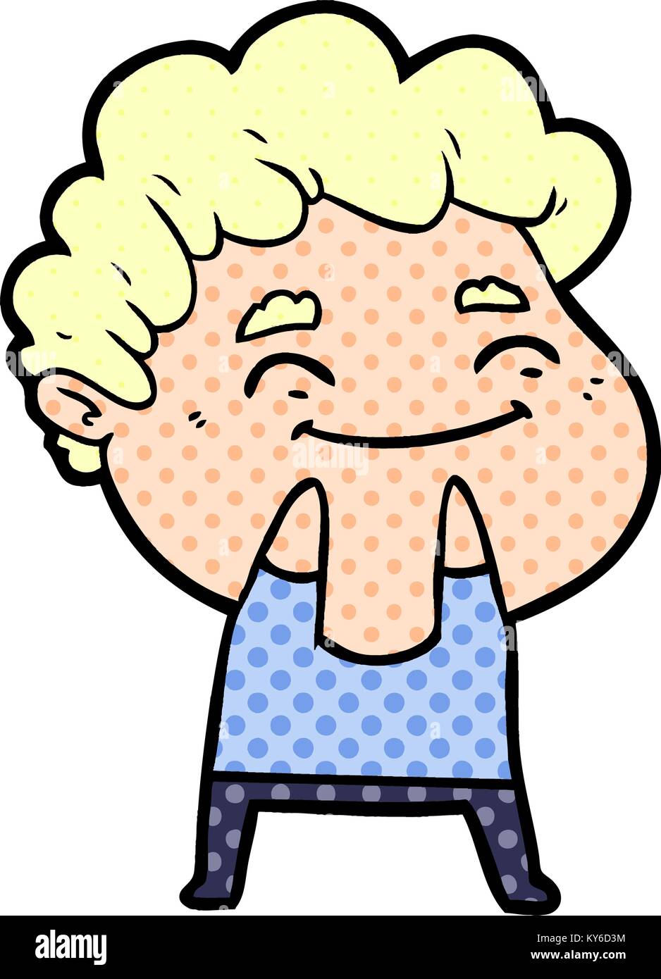 cartoon friendly man Stock Vector Image & Art - Alamy