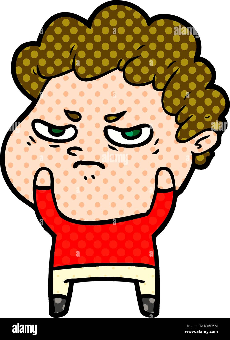 cartoon angry man Stock Vector Image & Art - Alamy