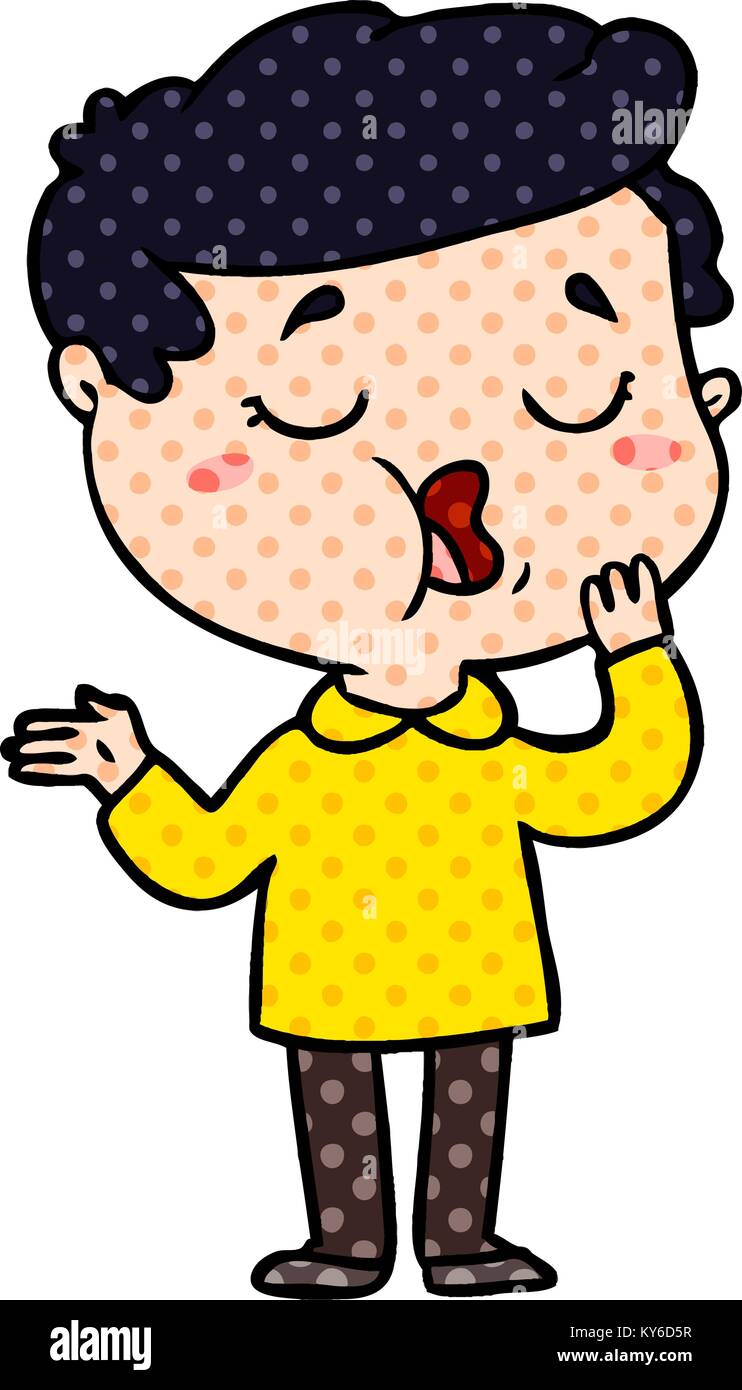 cartoon man talking Stock Vector Image & Art - Alamy