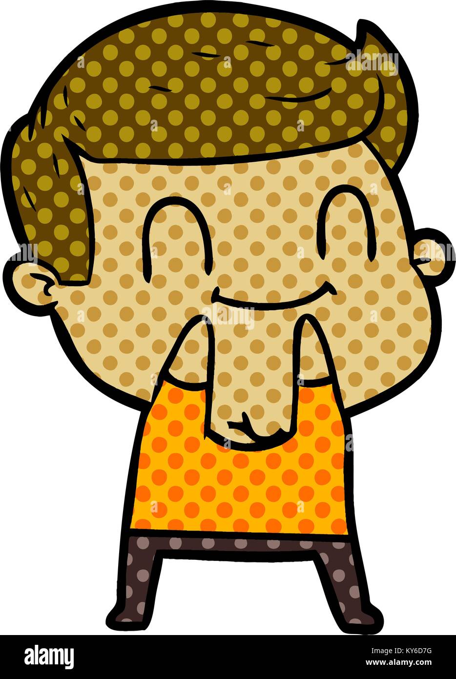 cartoon friendly man Stock Vector Image & Art - Alamy