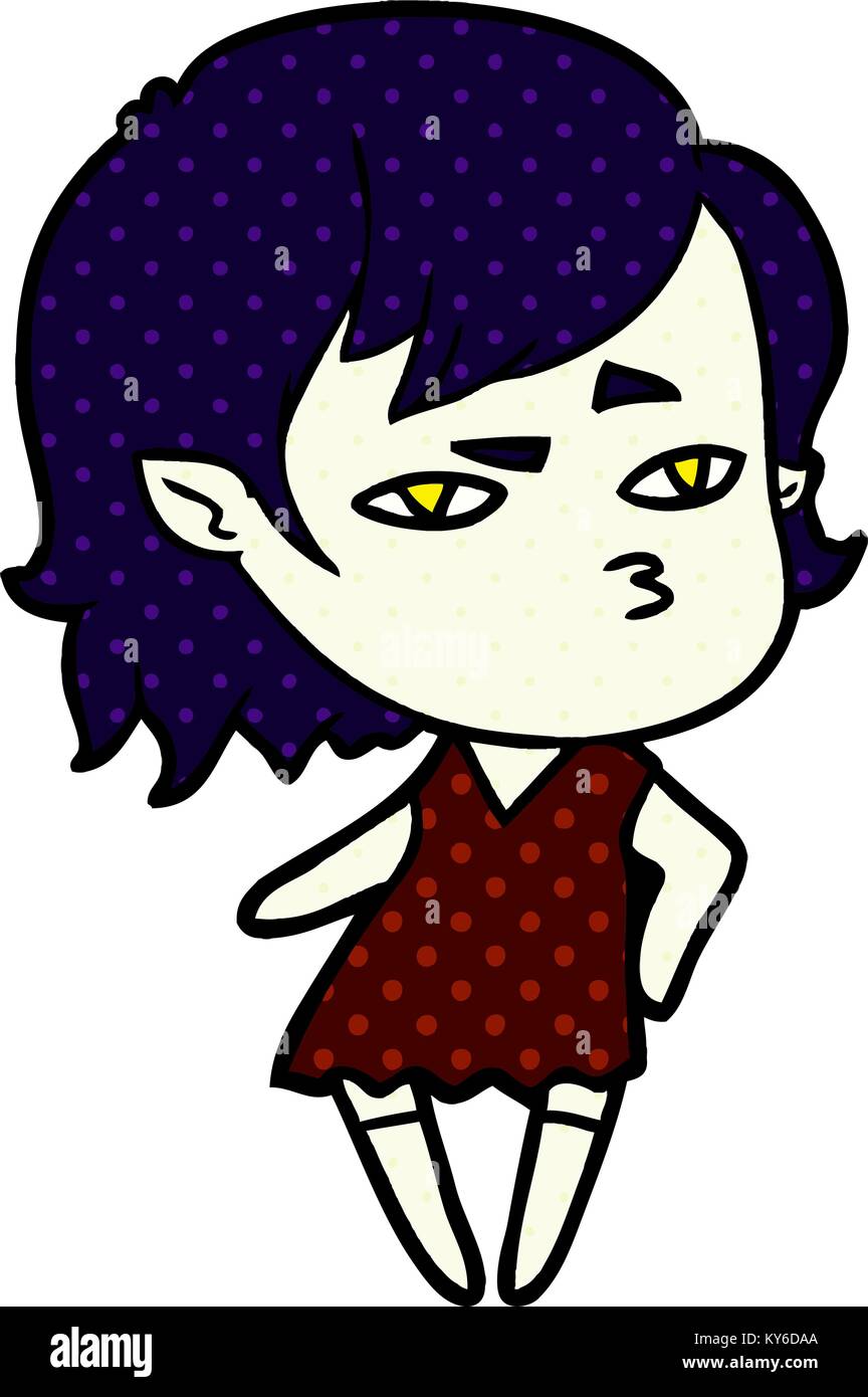 cartoon vampire girl Stock Vector Image & Art - Alamy