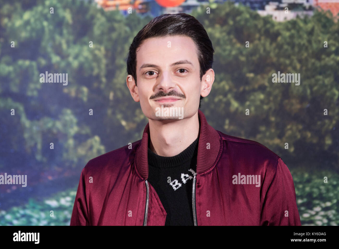 Rome, Italy. 12th Jan, 2018. Italian singer Fabio Rovazzi Credit ...