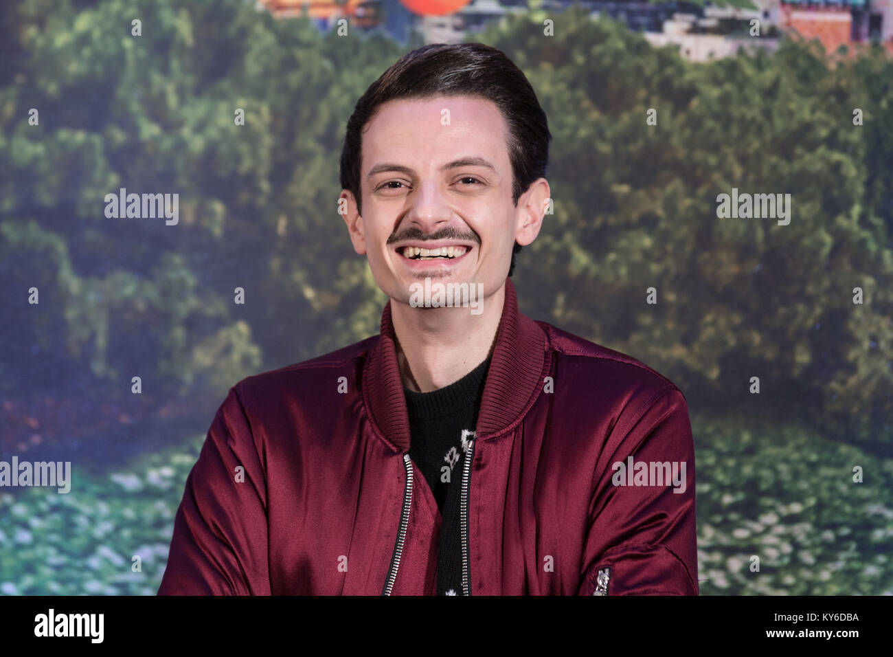 Rome, Italy. 12th Jan, 2018. Italian singer Fabio Rovazzi Credit ...