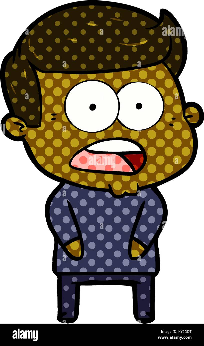 cartoon shocked man Stock Vector Image & Art - Alamy