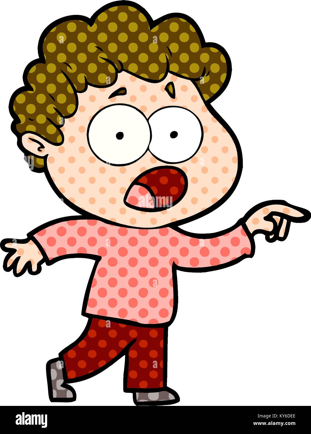 cartoon man gasping in surprise Stock Vector Image & Art - Alamy