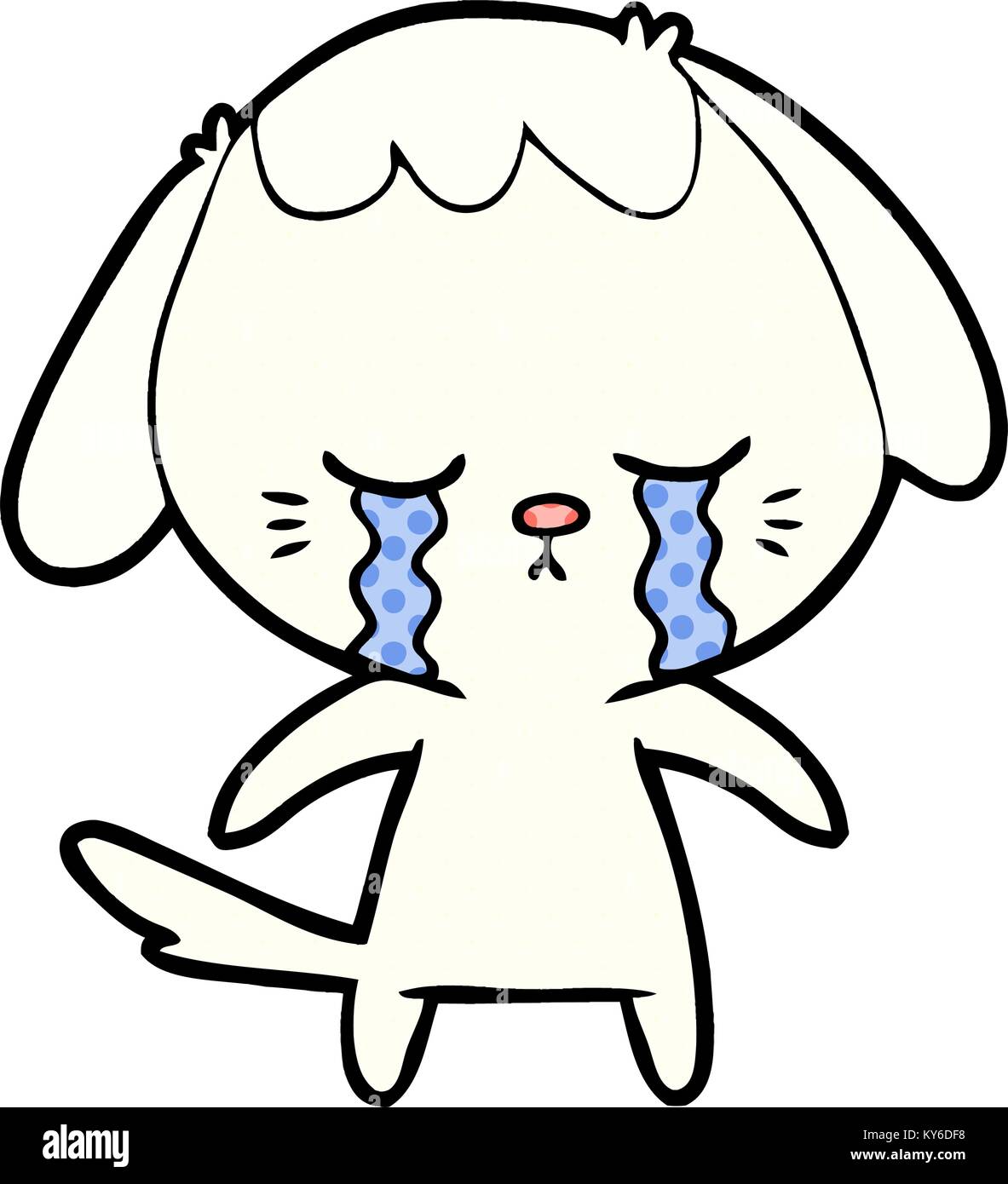 cartoon crying dog Stock Vector Image & Art - Alamy