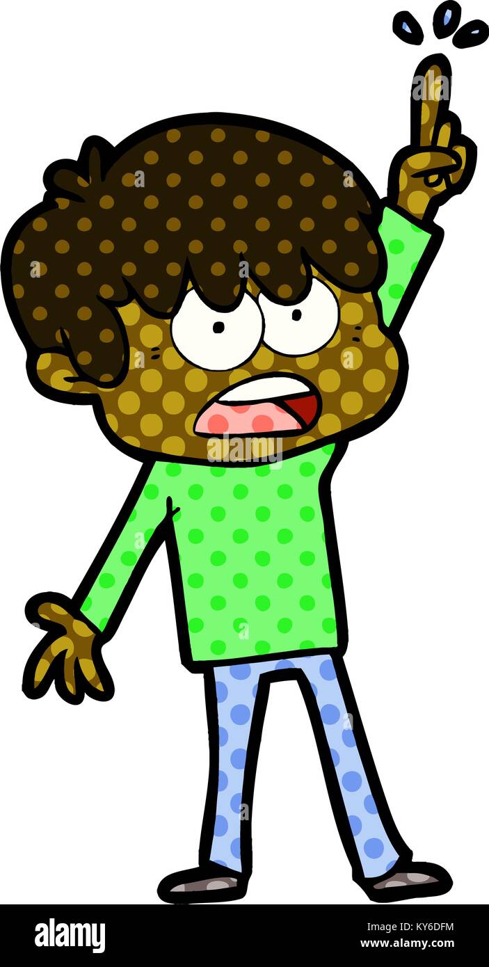 worried cartoon boy Stock Vector Image & Art - Alamy