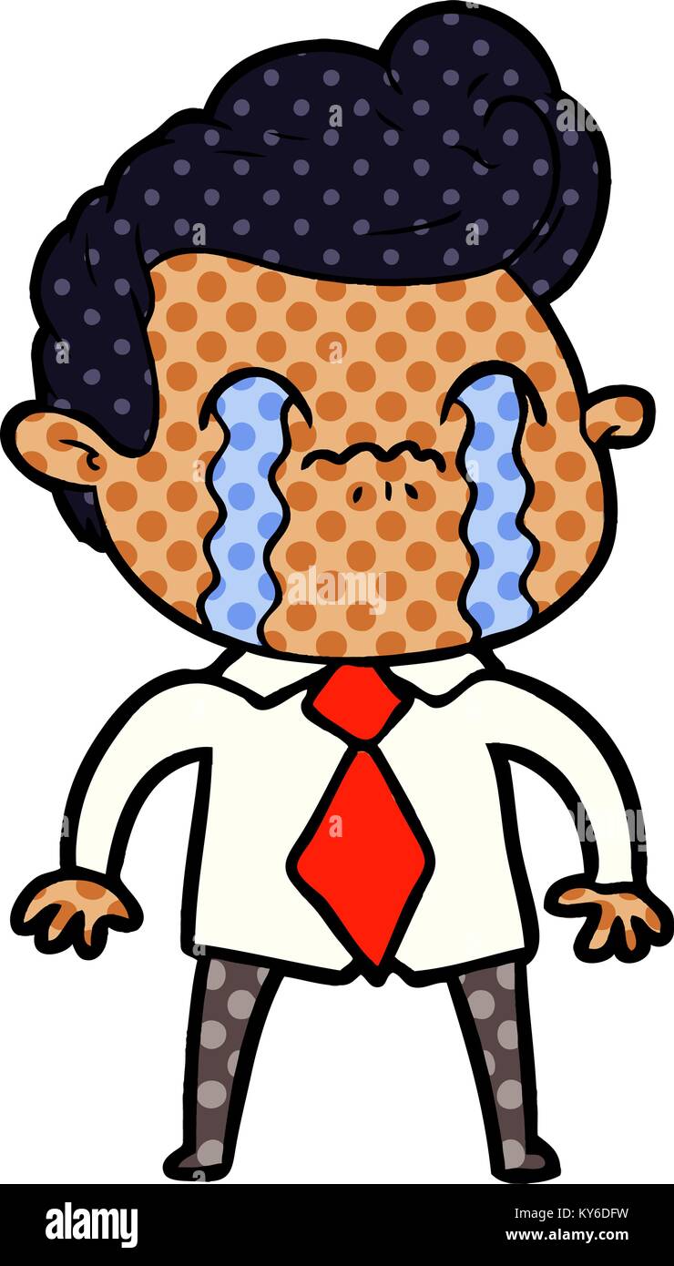 cartoon man crying Stock Vector Image & Art - Alamy