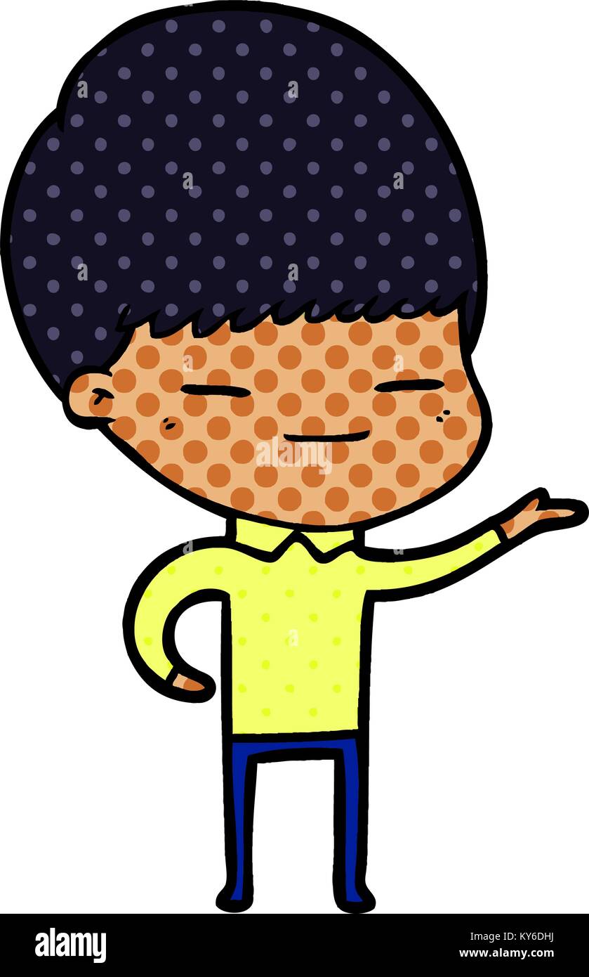cartoon smug boy Stock Vector Image & Art - Alamy