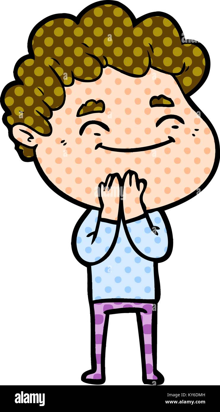 cartoon friendly man Stock Vector Image & Art - Alamy