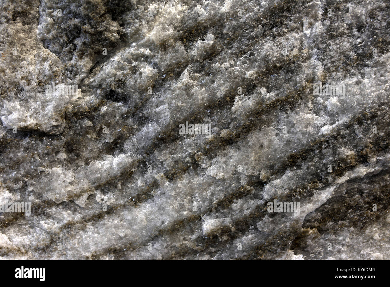 Natural Salt Wall Background Pattern in a Mine, alternating Layers of ...