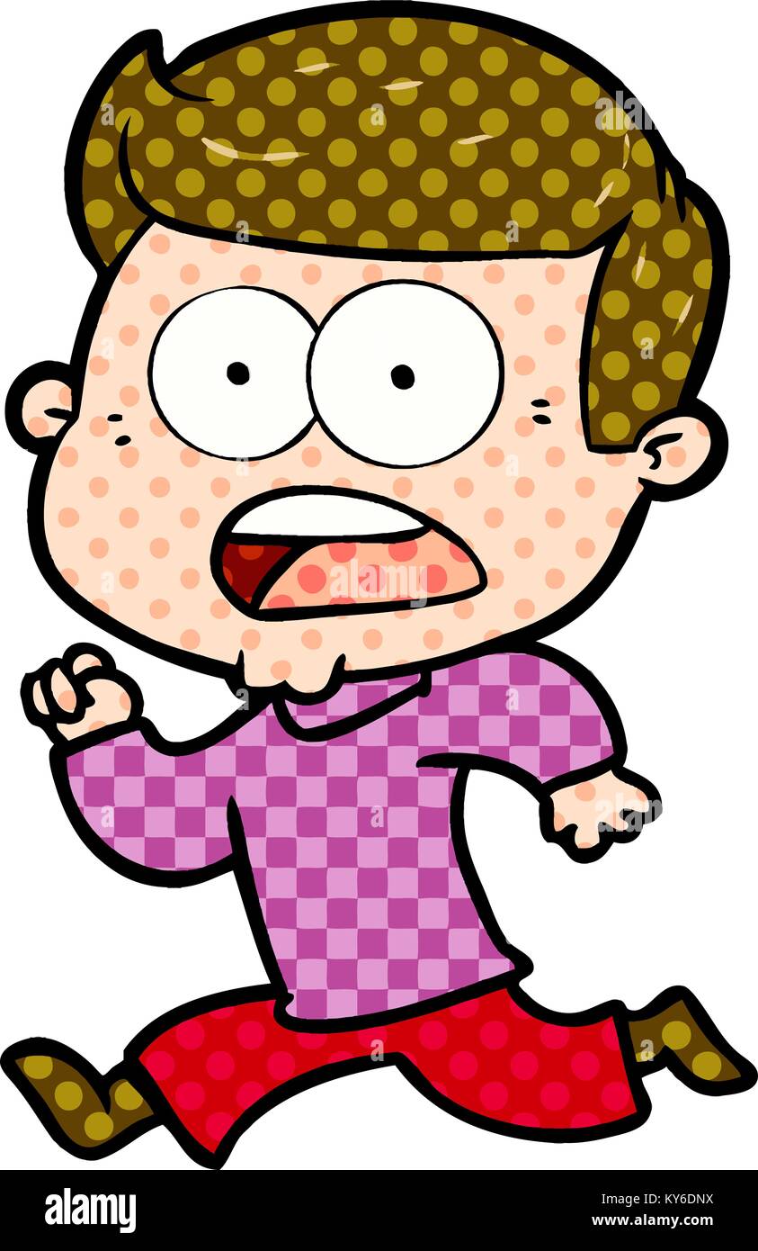 cartoon shocked man Stock Vector Image & Art - Alamy