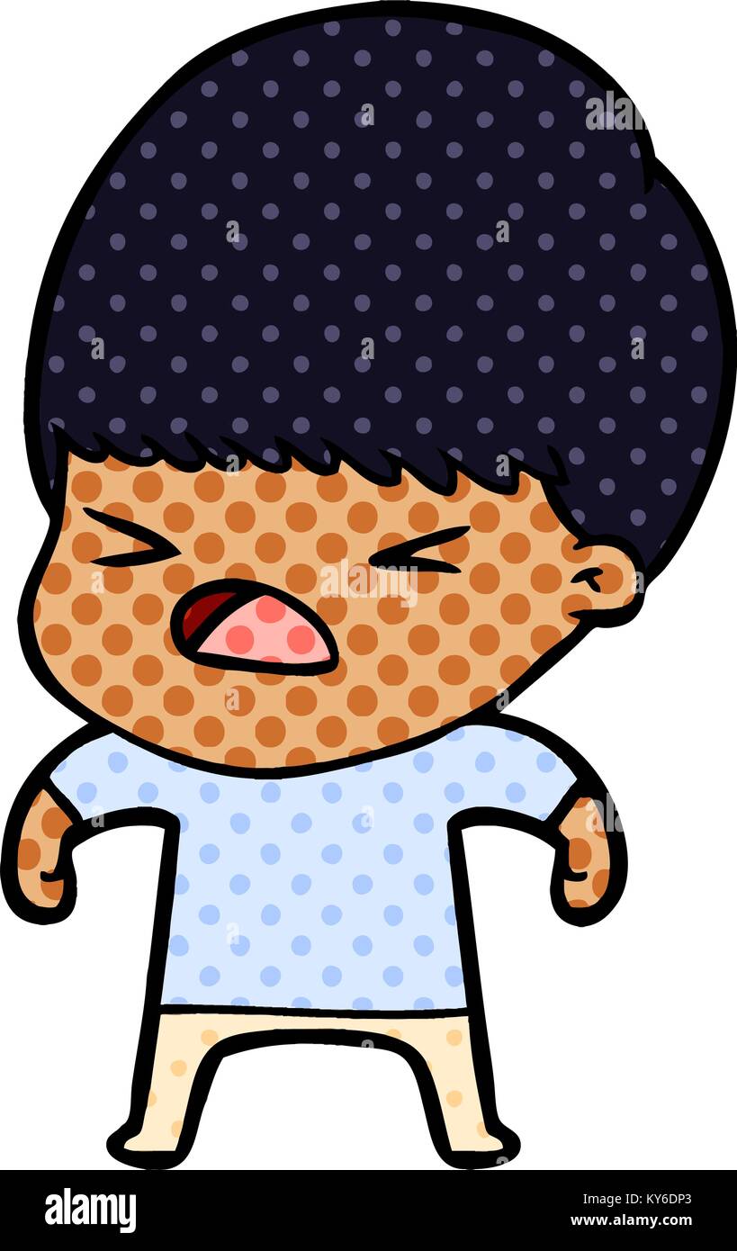 cartoon stressed man Stock Vector Image & Art - Alamy