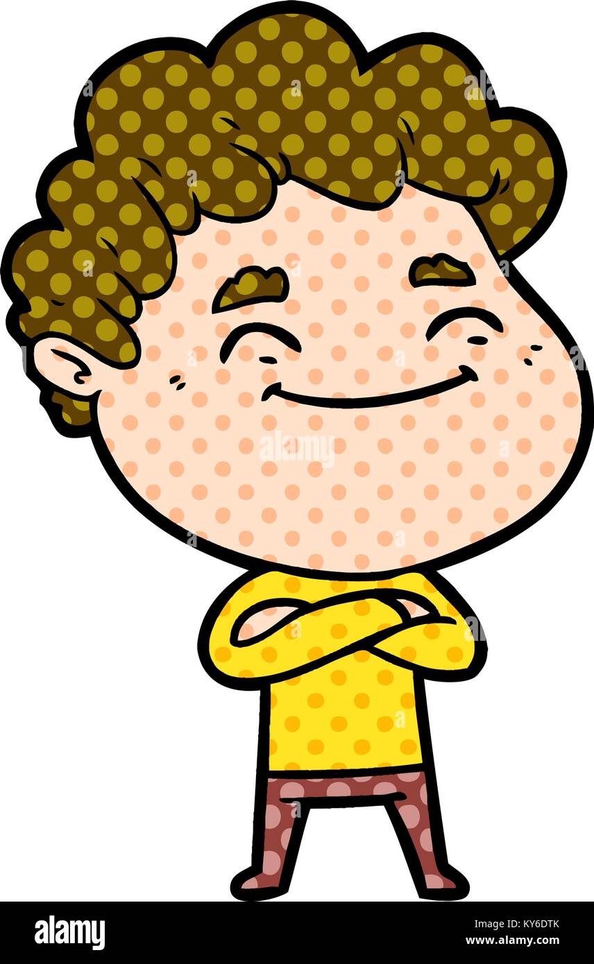 cartoon friendly man Stock Vector Image & Art - Alamy