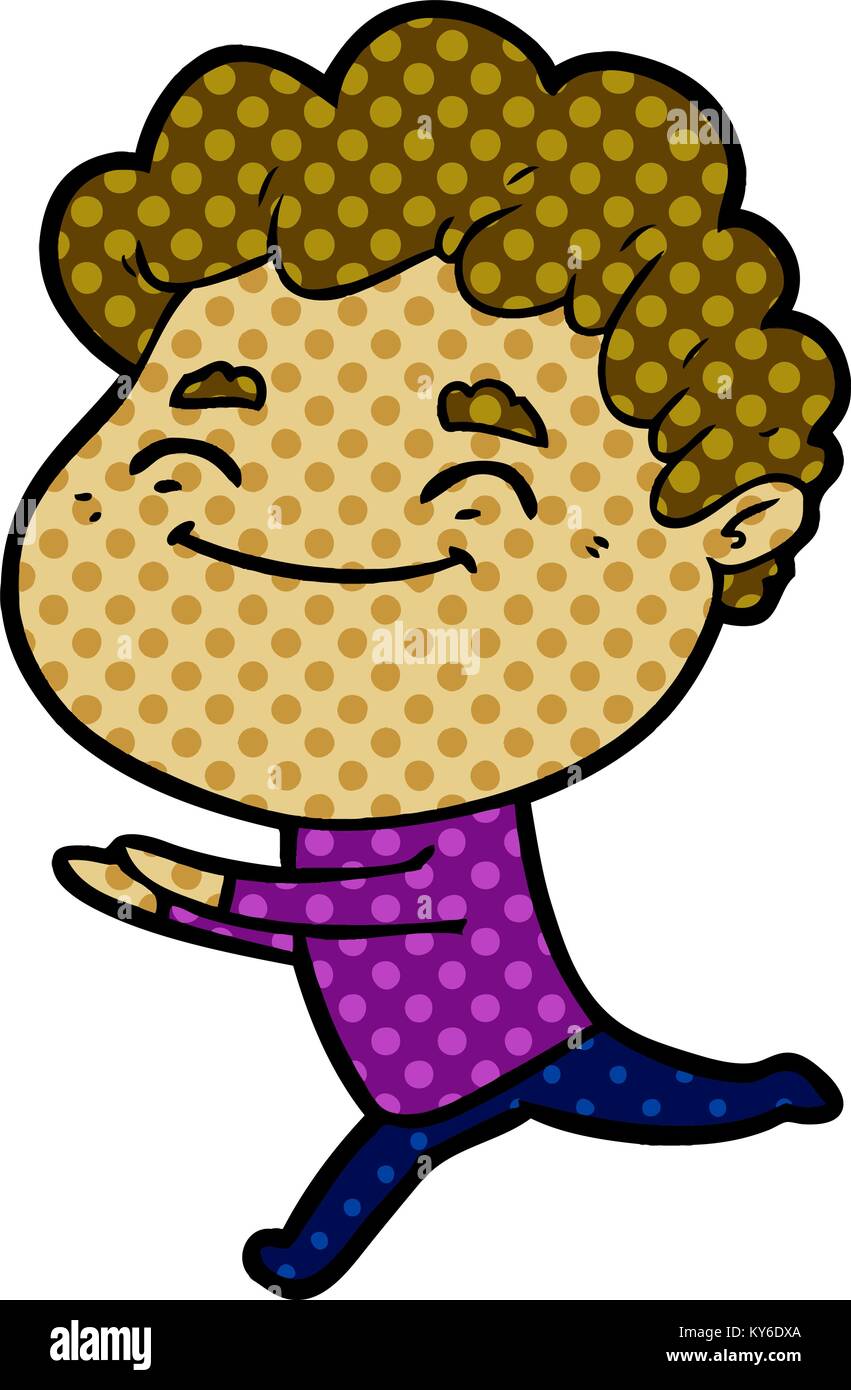 cartoon friendly man Stock Vector Image & Art - Alamy