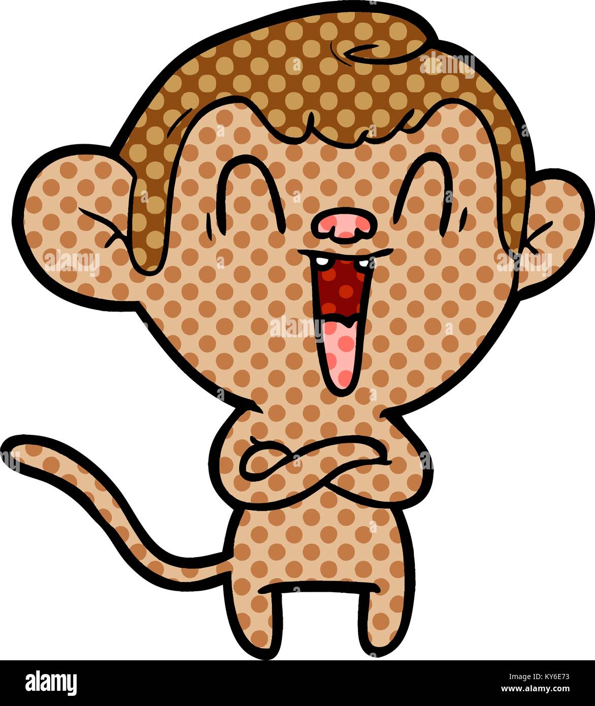 cartoon laughing monkey Stock Vector Image & Art - Alamy
