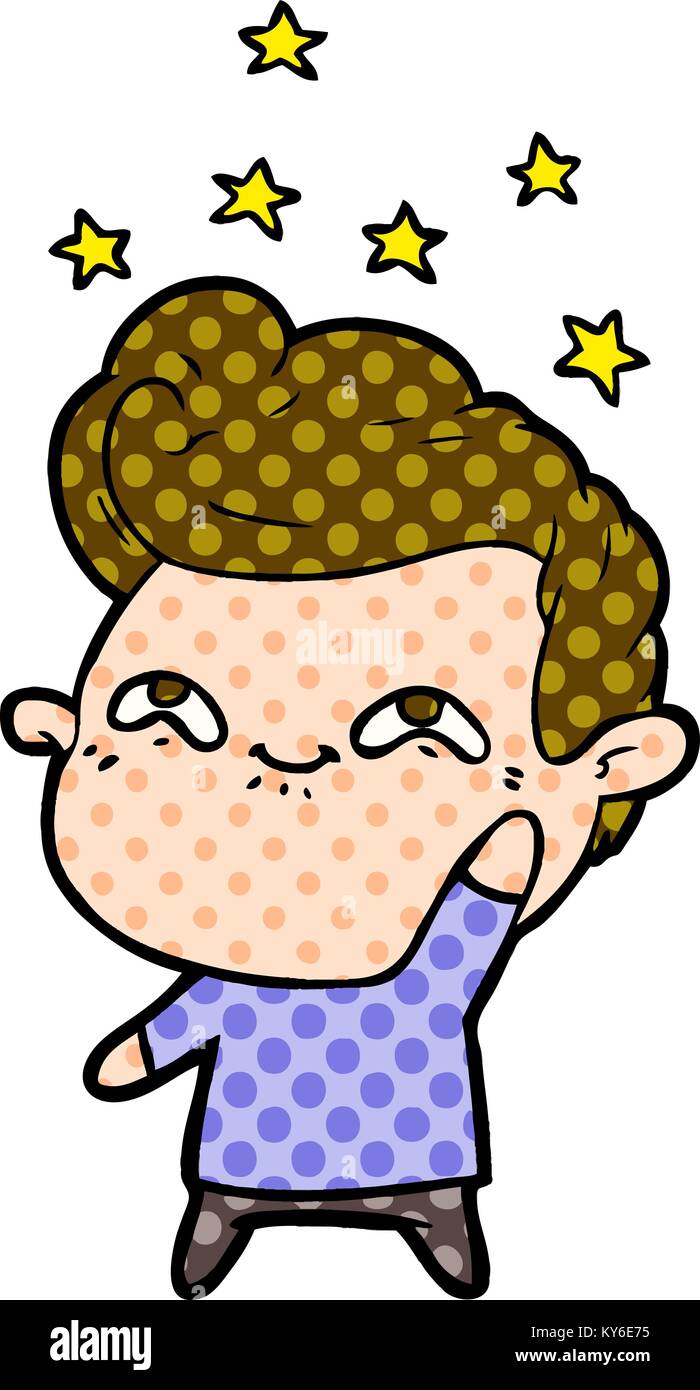 cartoon excited man Stock Vector Image & Art - Alamy