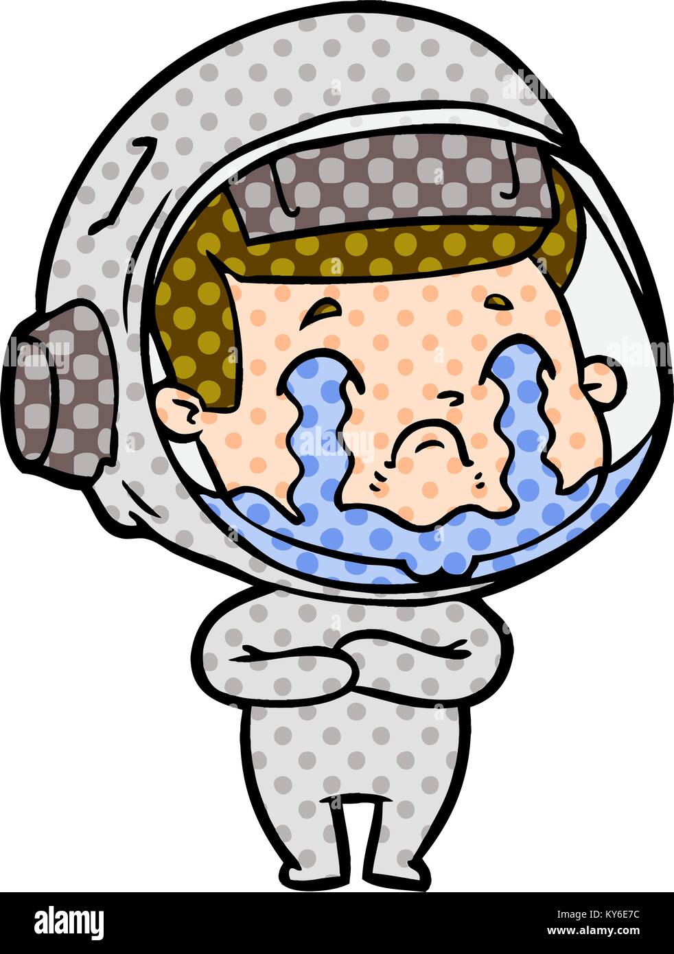 cartoon crying astronaut Stock Vector Image & Art - Alamy
