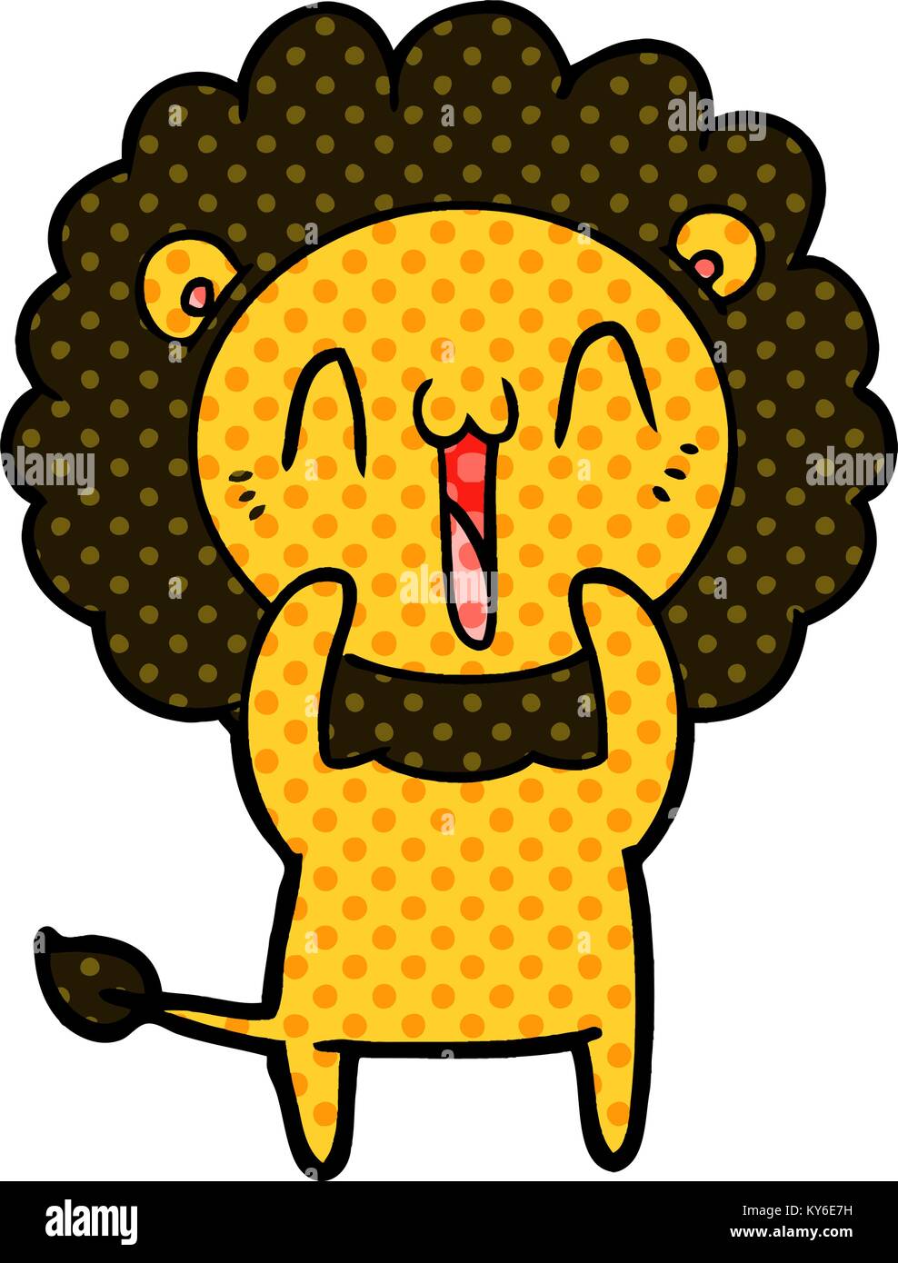 happy cartoon lion Stock Vector Image & Art - Alamy