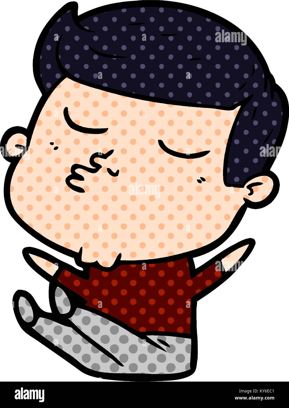 cartoon model guy pouting Stock Vector Image & Art - Alamy