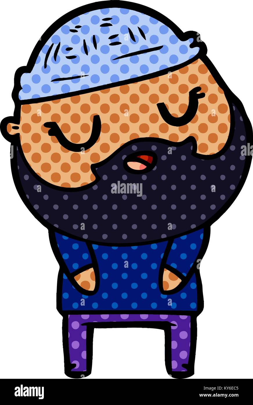 cartoon man with beard Stock Vector Image & Art - Alamy