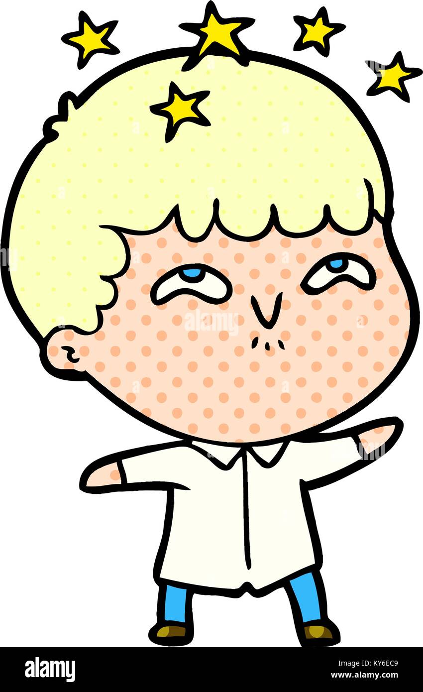 cartoon amazed boy Stock Vector Image & Art - Alamy
