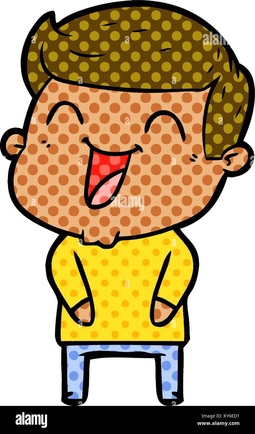 cartoon man laughing Stock Vector Image & Art - Alamy
