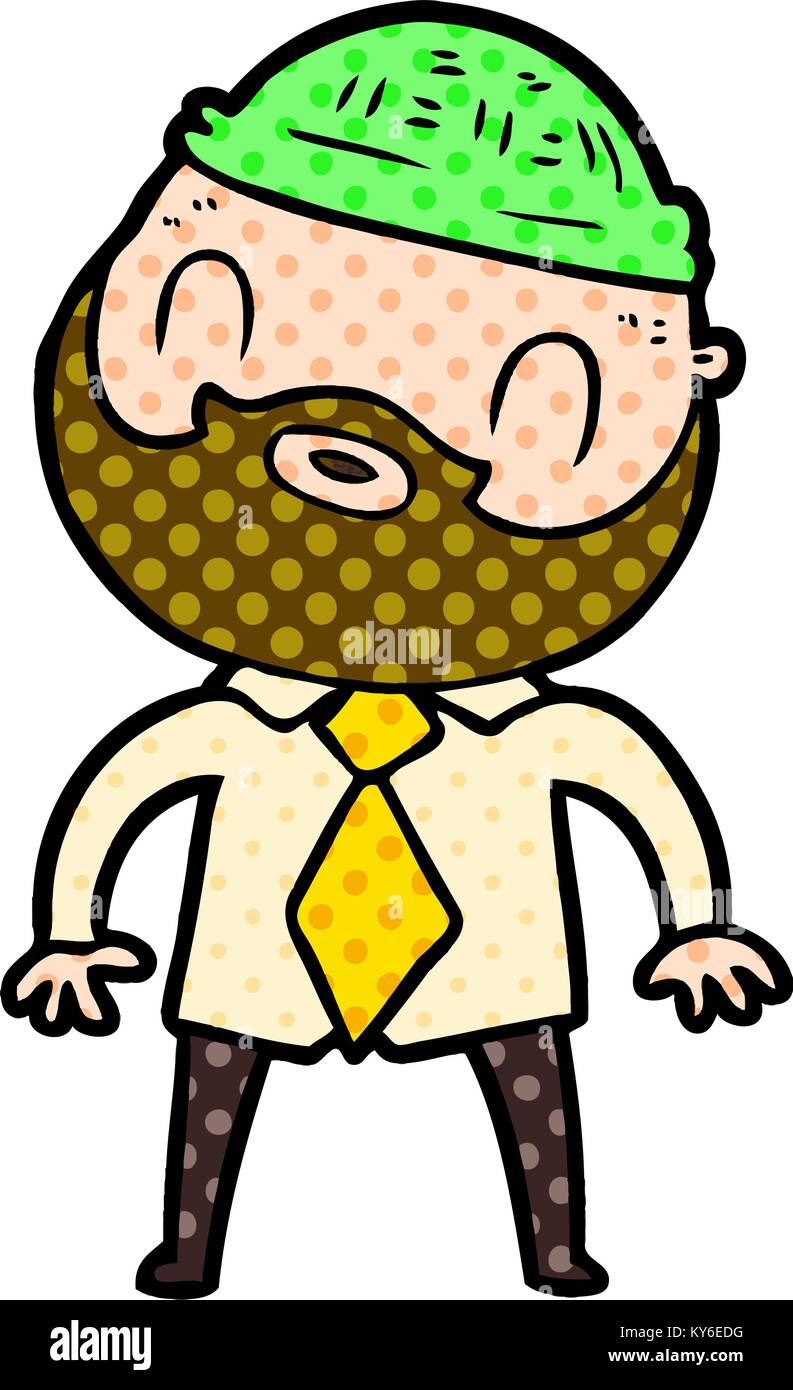cartoon bearded man Stock Vector Image & Art - Alamy