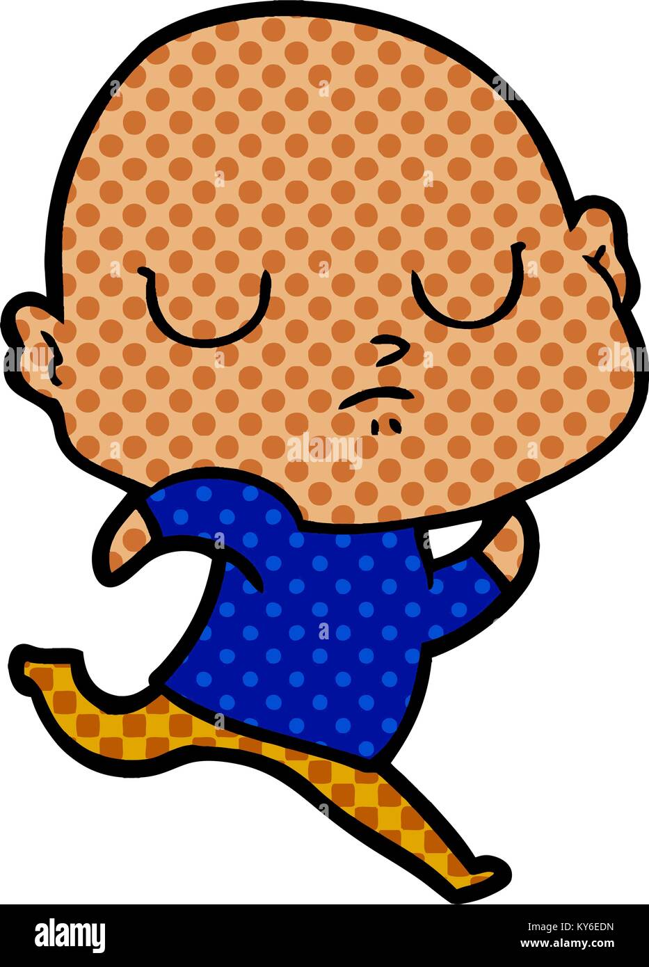 cartoon bald man Stock Vector Image & Art - Alamy