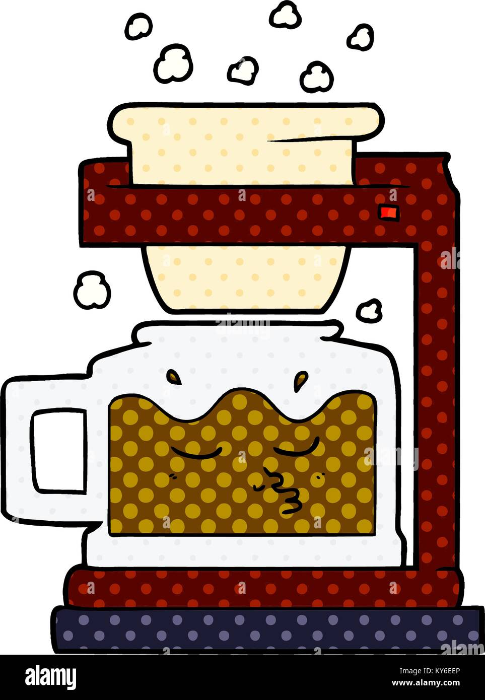 cartoon filter coffee machine Stock Vector Image & Art - Alamy