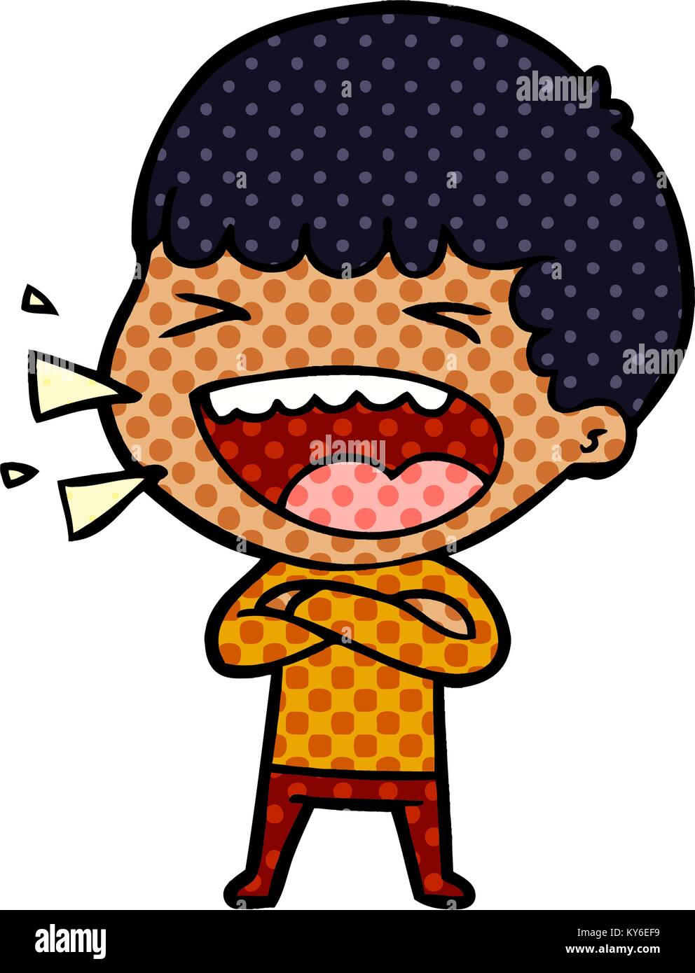 cartoon laughing man Stock Vector Image & Art - Alamy