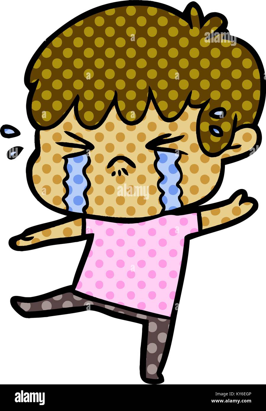 cartoon boy crying Stock Vector Image & Art - Alamy