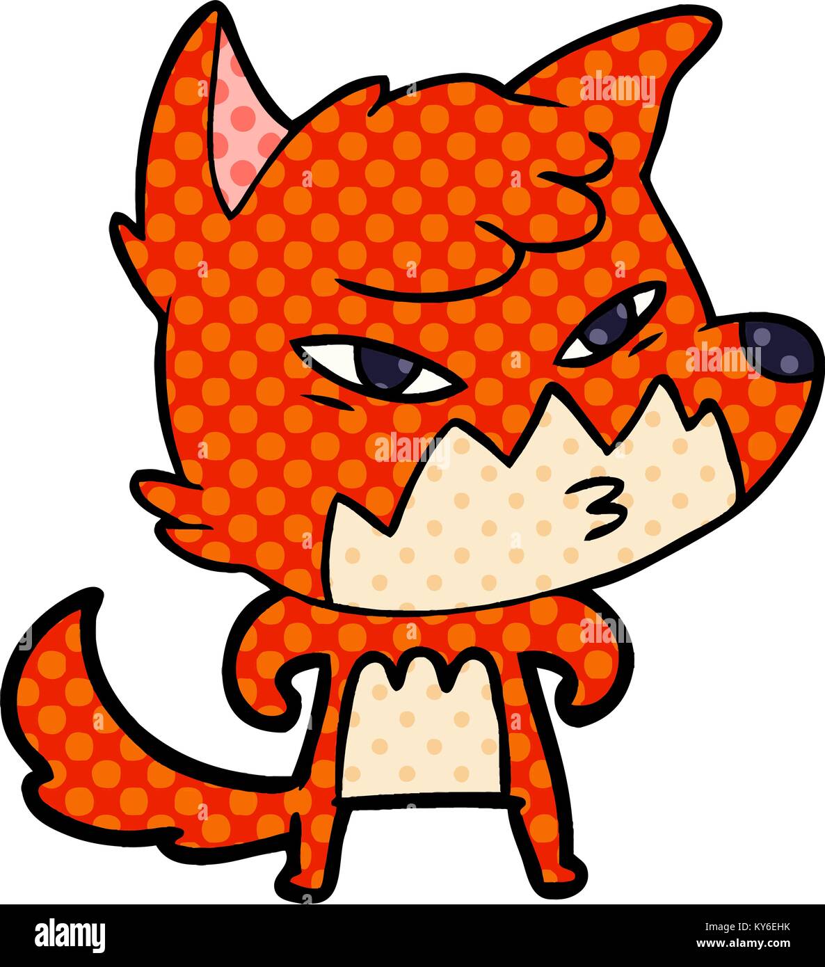 clever cartoon fox Stock Vector Image & Art - Alamy
