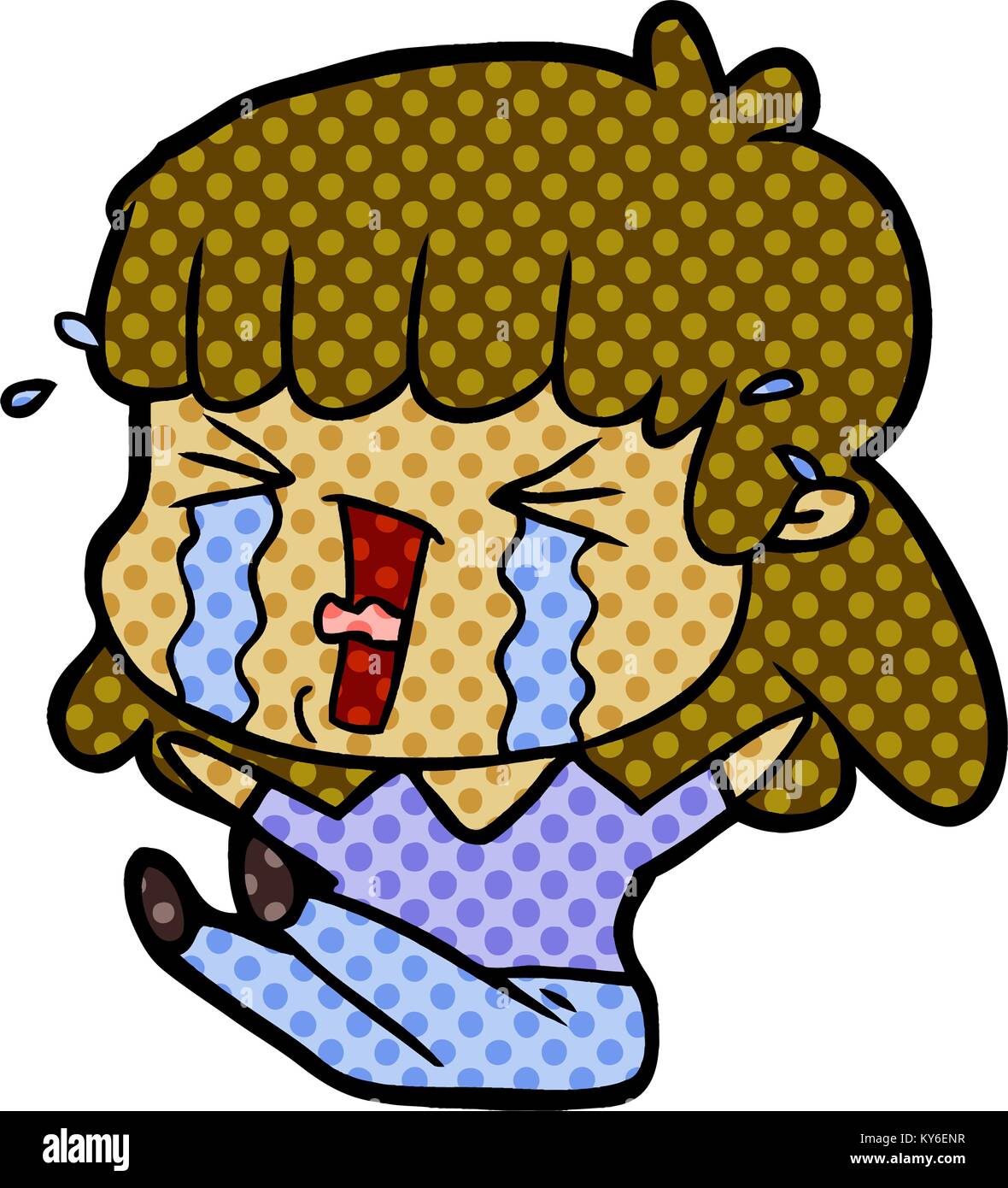 cartoon woman in tears Stock Vector Image & Art - Alamy