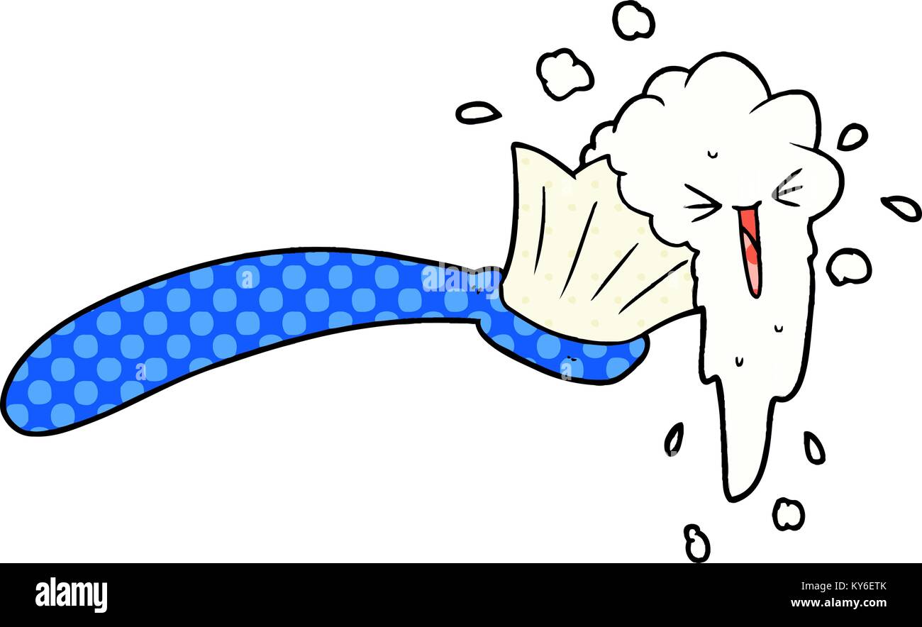 cartoon toothbrush and toothpaste Stock Vector Image & Art - Alamy