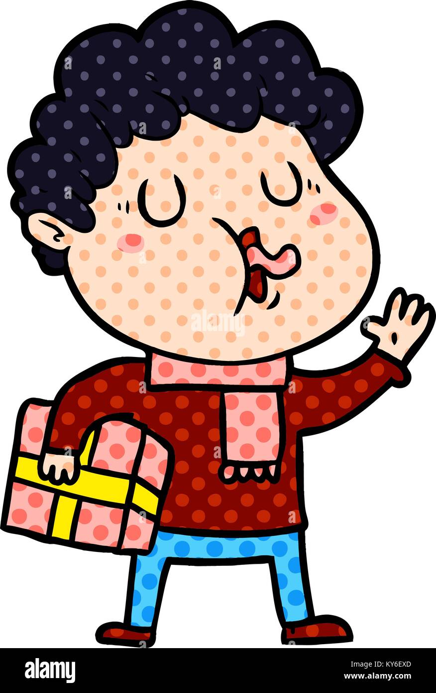 cartoon man singing Stock Vector Image & Art - Alamy