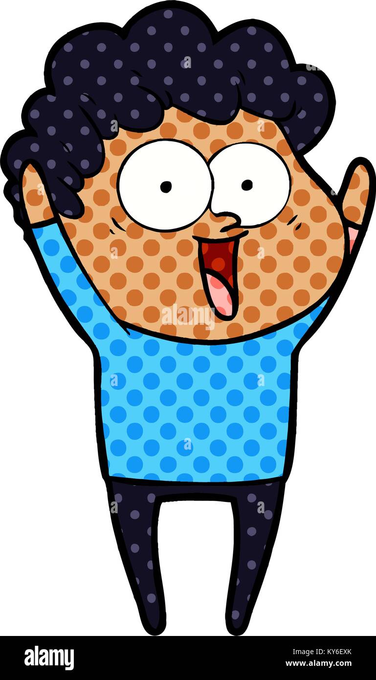 cartoon happy man Stock Vector Image & Art - Alamy