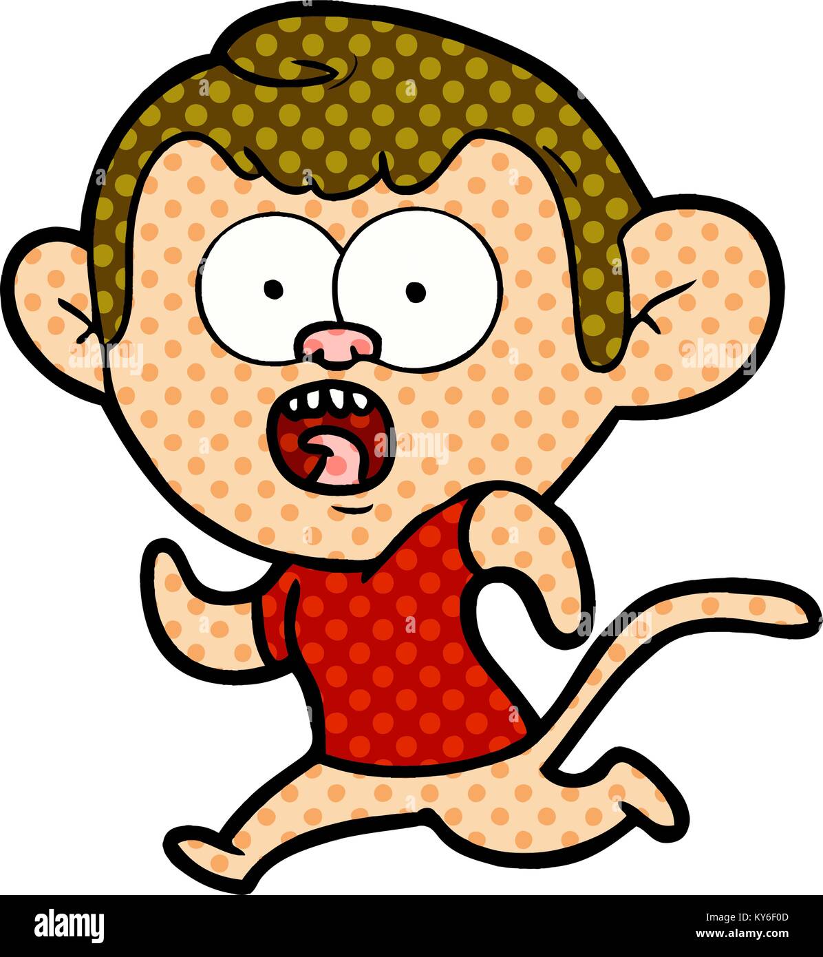 cartoon running monkey Stock Vector Image & Art - Alamy