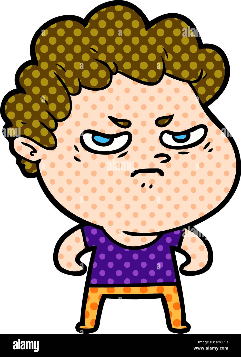 cartoon angry man Stock Vector Image & Art - Alamy